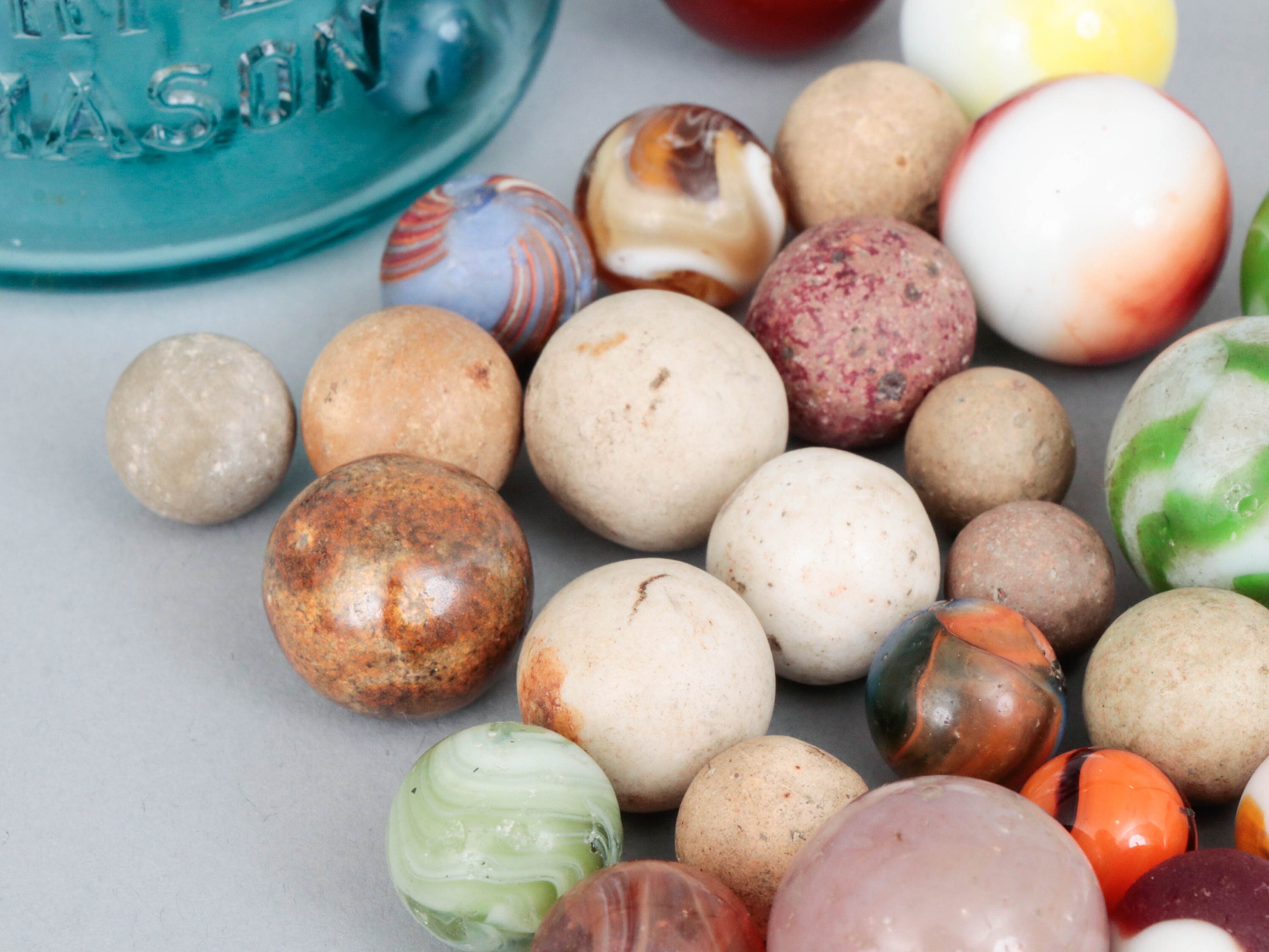 Vintage Rare Clay & 3 Color Patches Marbles - Etsy