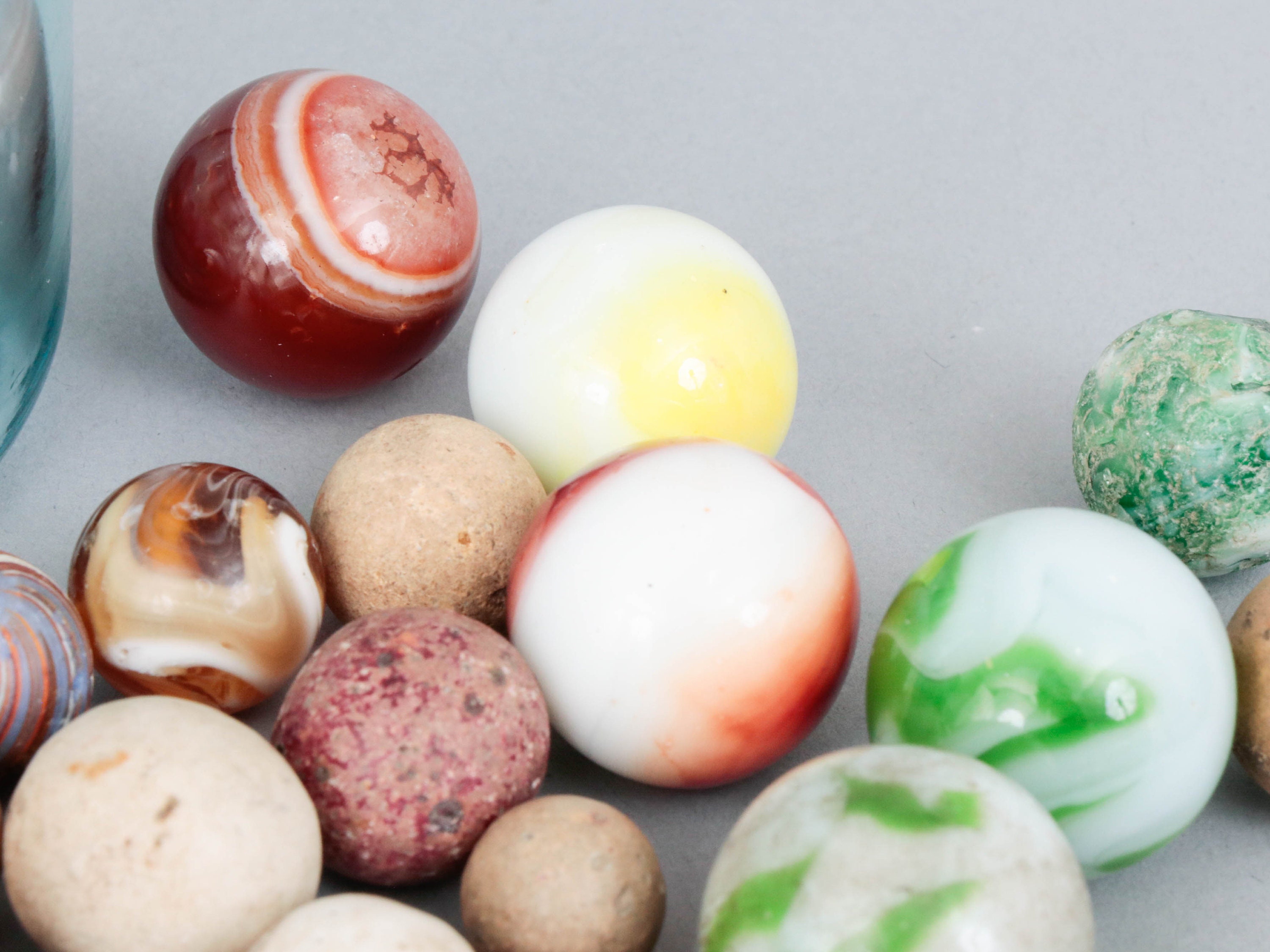 Vintage Rare Clay & 3 Color Patches Marbles - Etsy