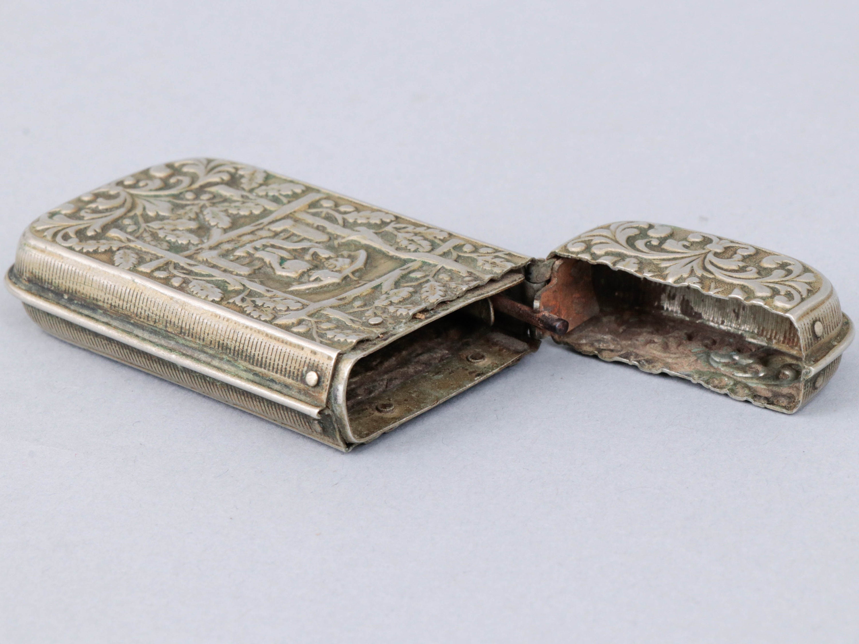 Antique Art Nouveau Figural Silver Pocket Match Safe. - Etsy