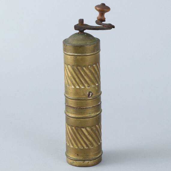 Vintage Brass Spices Grinder with Natural Patina | Etsy