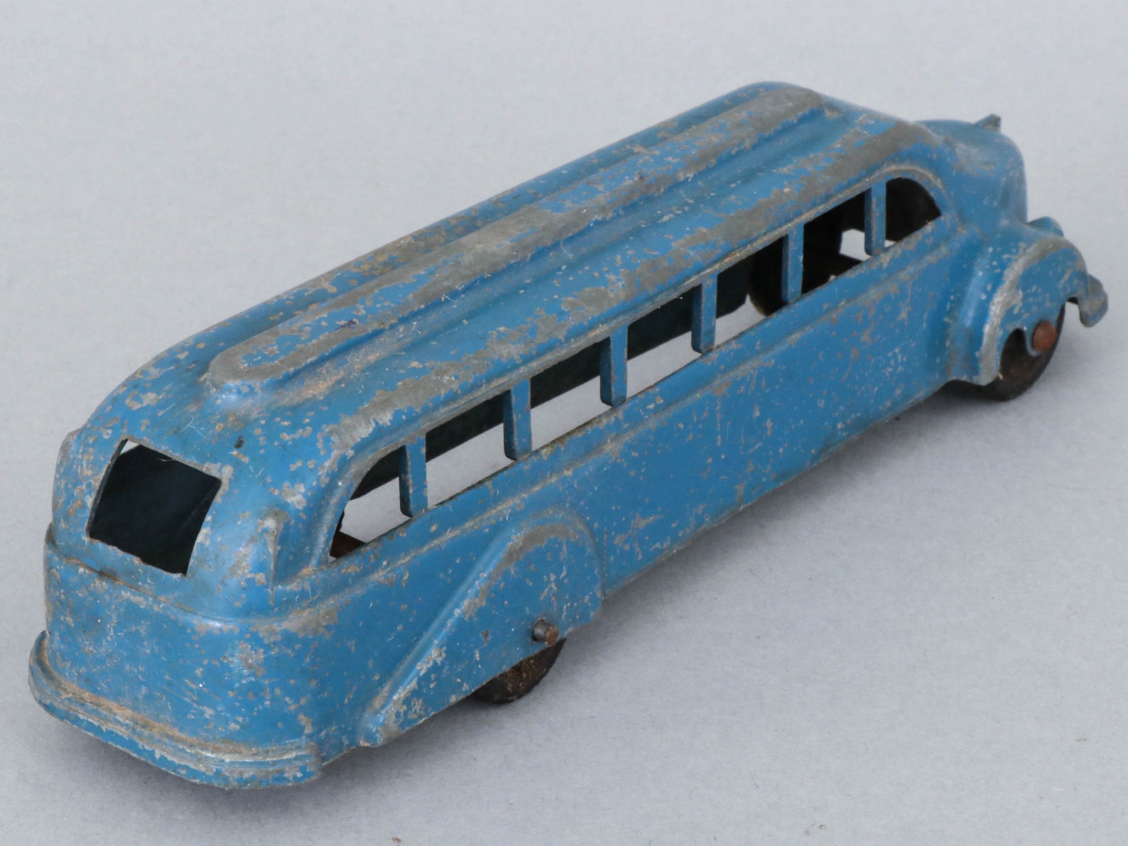 1940s Vintage Diecast Metal Blue Painted Toy Bus by Metal Masters Co ...