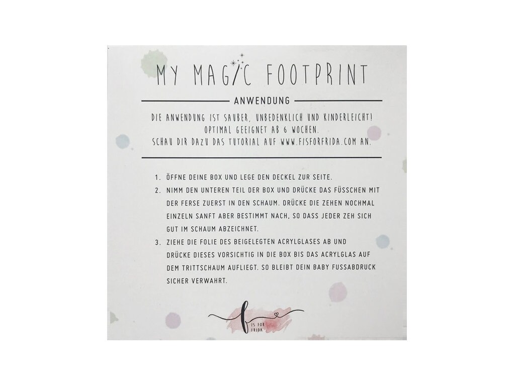 My Magic Footprint Baby Fußabdruck Set 3d Abdruck - Etsy.de