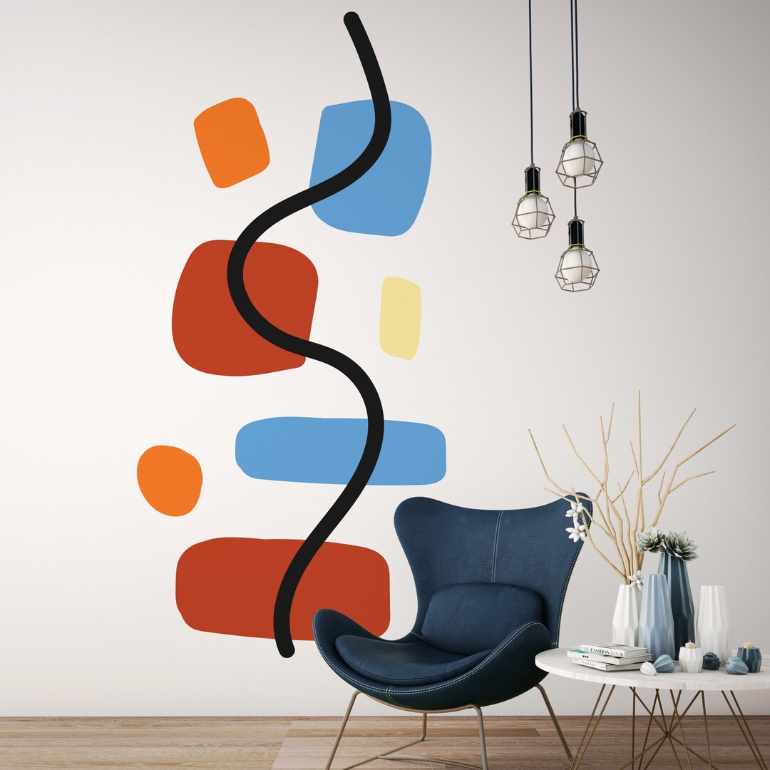 Contemporary Wall Art Decals - Etsy