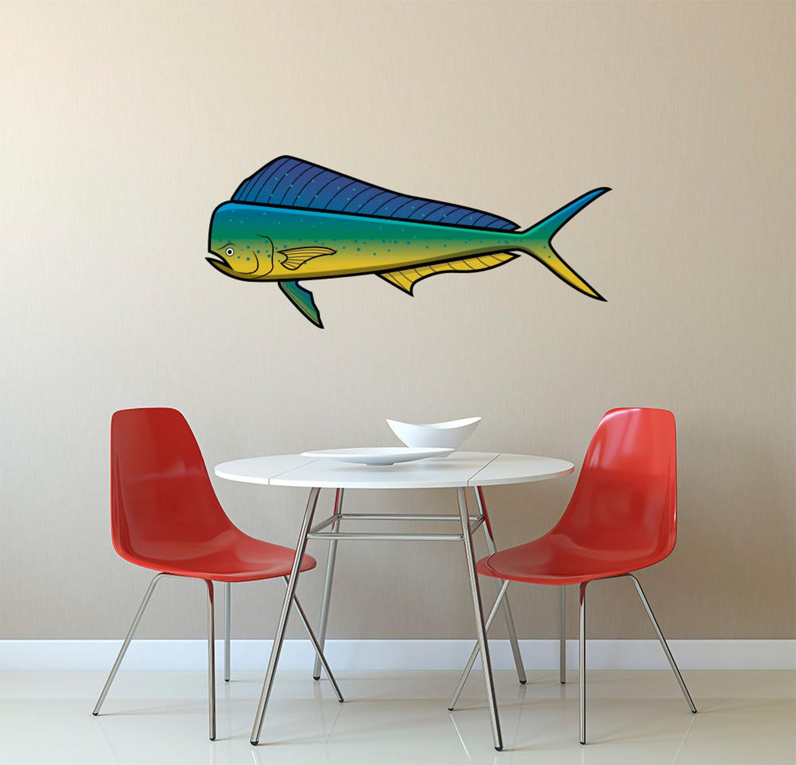 Mahi Mahi Wall Decal - Etsy