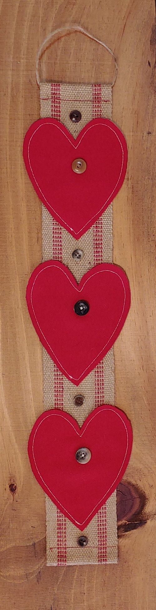 Valentine's Day Door Hanger, Valentine's Day Door Decor, Coiuntry Heart ...