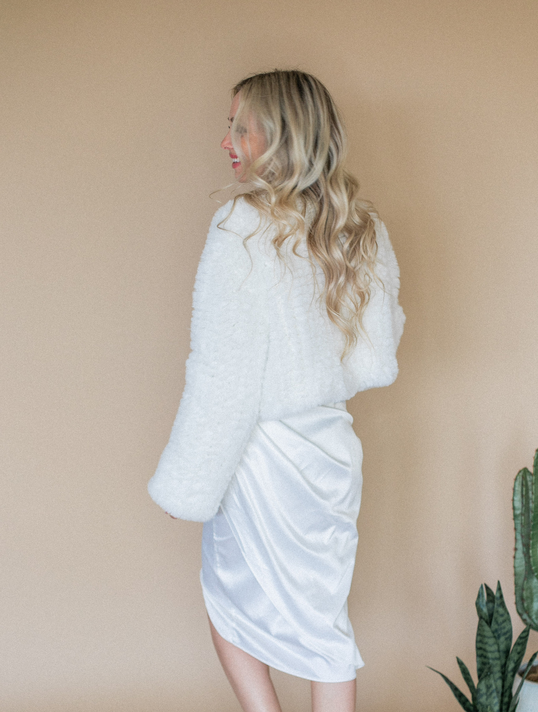 Faux Fur Cape in Ivory/white Bridal Cape/capelet/bolero/coverup in ...