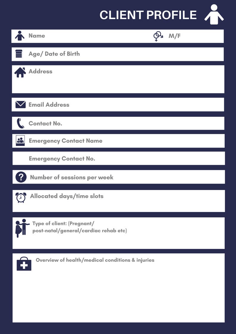 Client Profile Proforma (black) - Etsy