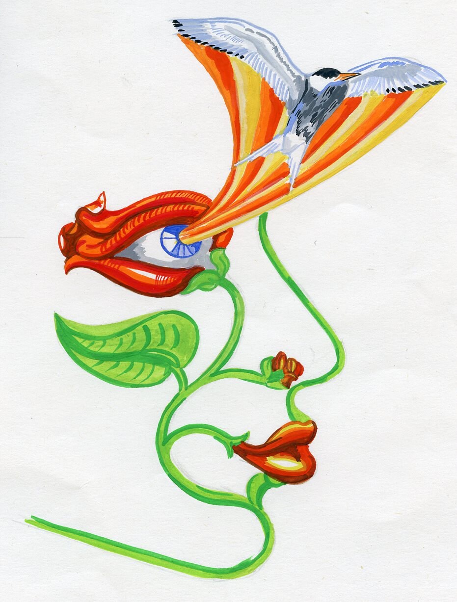 Abstract Face Print - Etsy