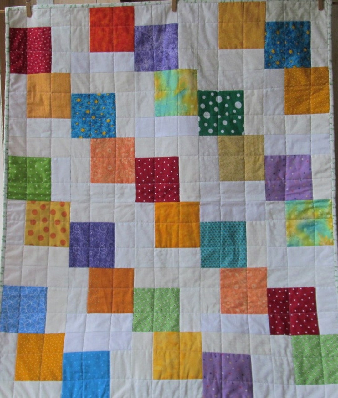 Colorful Baby Quilt, Baby Boy Quilt, Baby Girl Quilt - Etsy