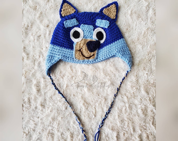 Bluey Hat Crochet Bluey Hat Bluey Beanie - Etsy