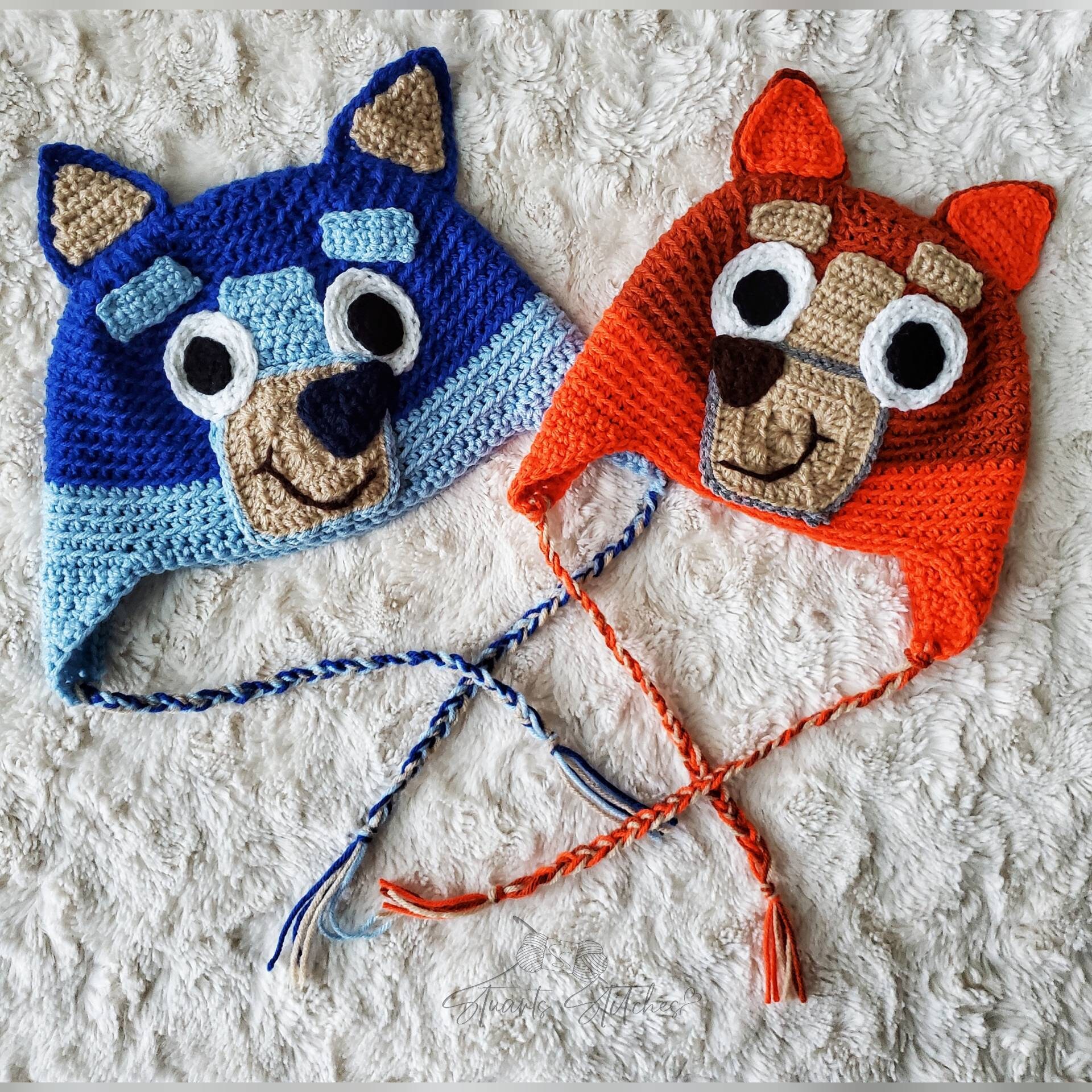 Bluey Hat Crochet Bluey Hat Bluey Beanie - Etsy India
