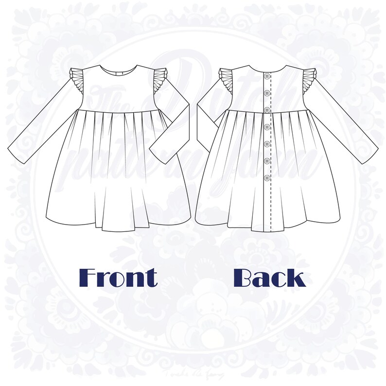 Edith - Dress PDF Pattern Download - Etsy