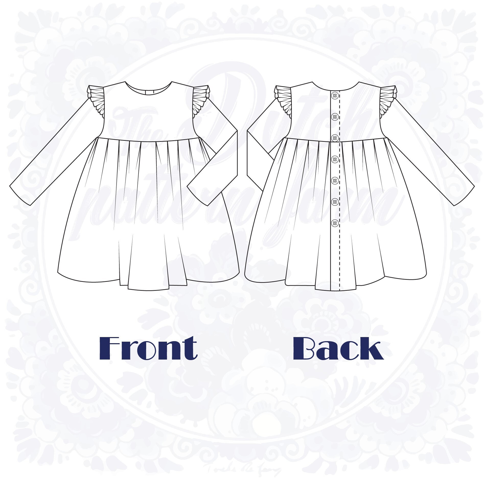 Edith - Dress PDF Pattern Download - Etsy