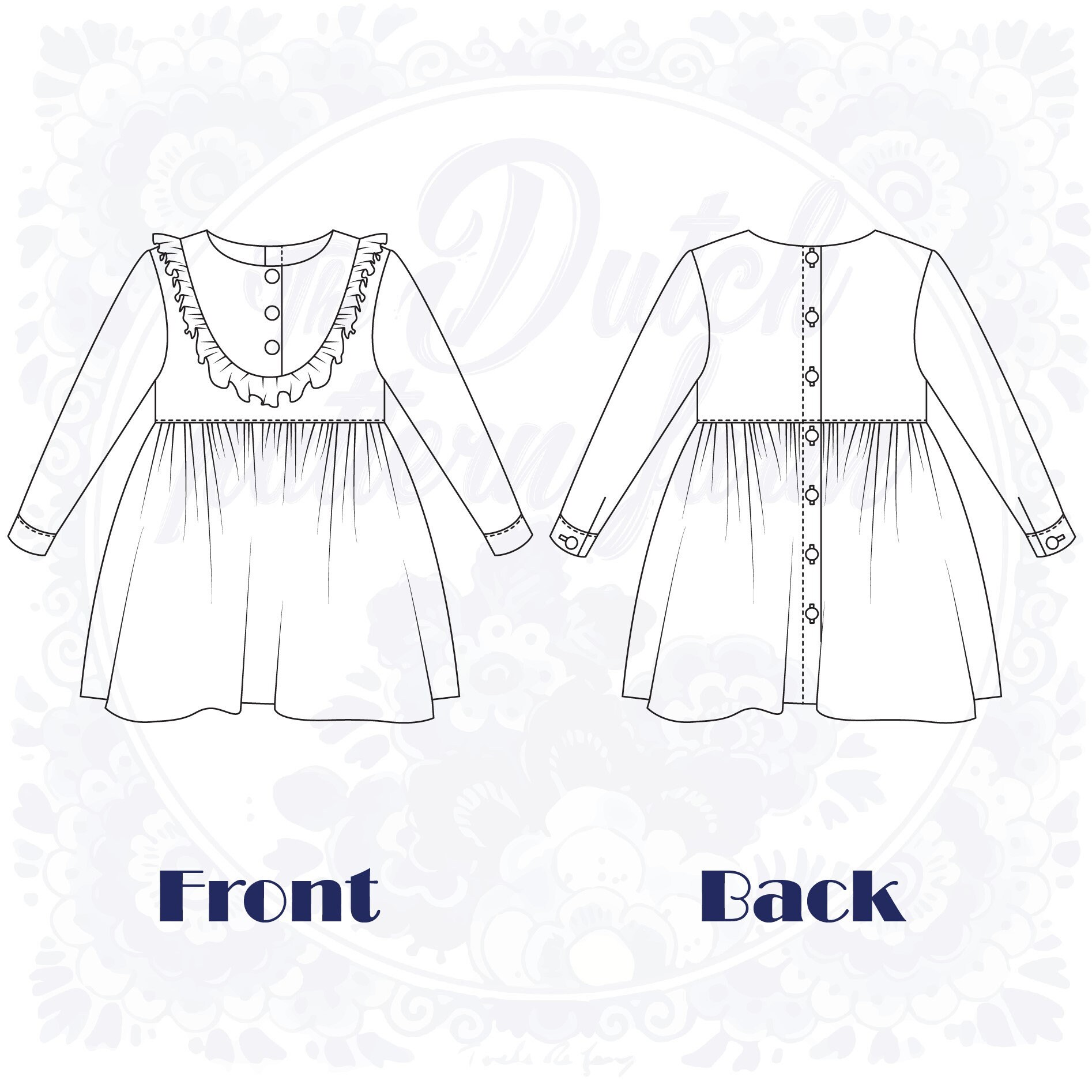 Victoria Dress PDF Pattern Download - Etsy