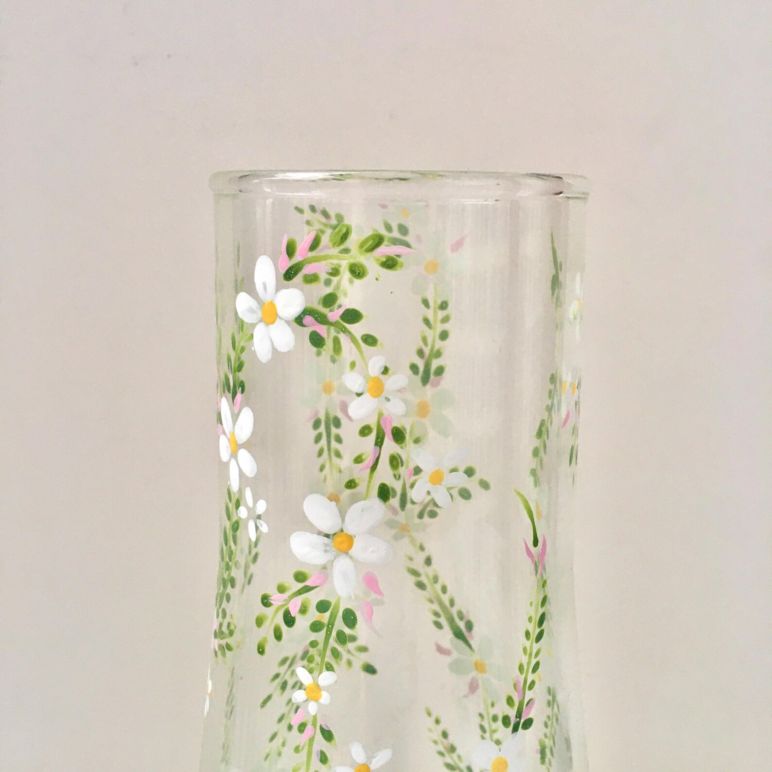 Hand Painted Bedside Carafe + Glass - Carafes - Water Carafe - Jasmine ...