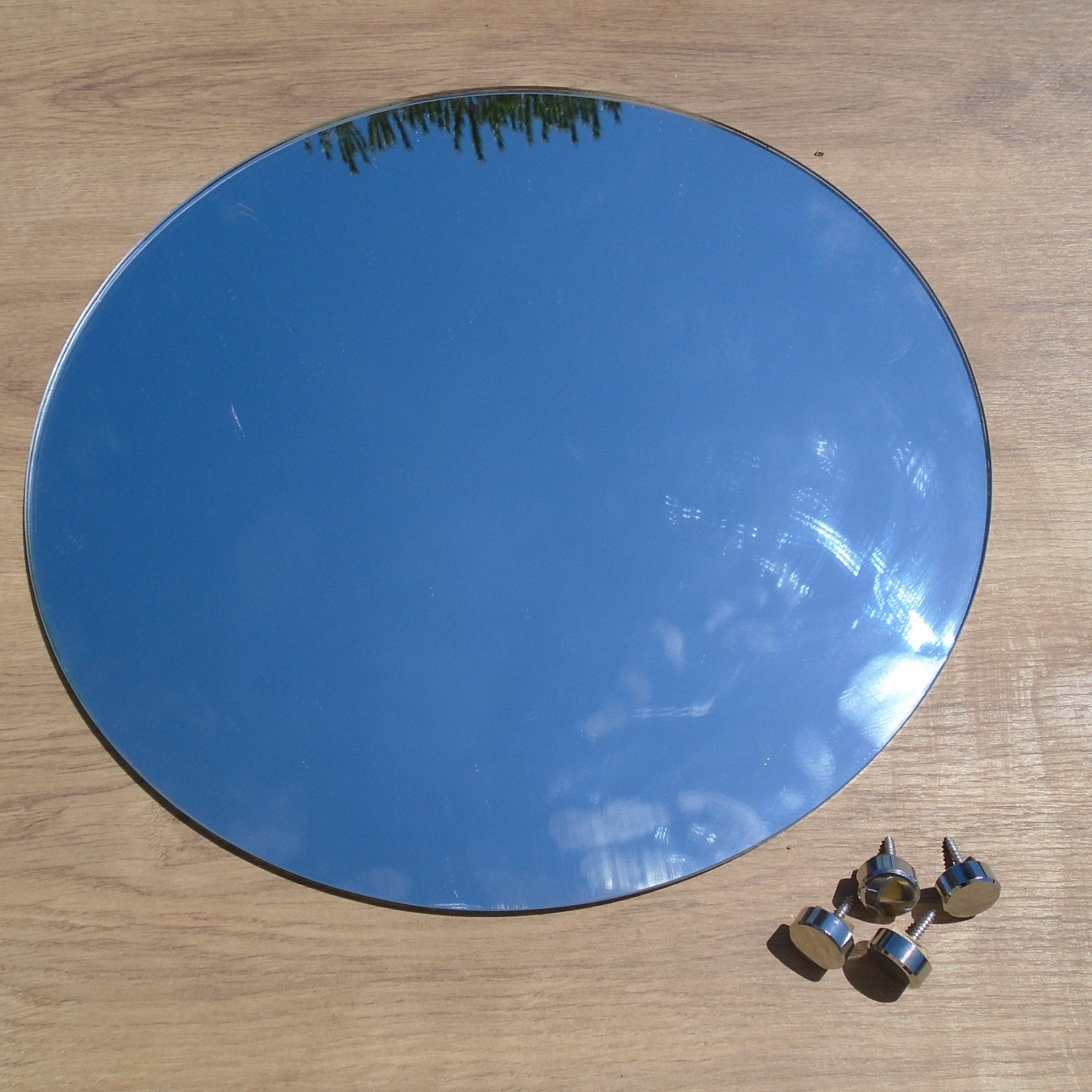 Round Mirror Vintage Mirror 60s Mirror Decoration Bathroom - Etsy