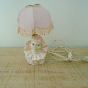 Ceramic Pierrot Lamp Lighting Decor Pierrot Gift Table/bedside/side ...