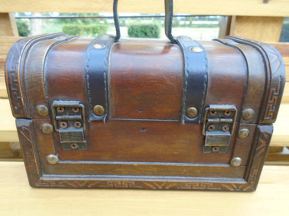 Chest Wood Chest Vinatage Box Old Box Wood Jewel Box Gift - Etsy