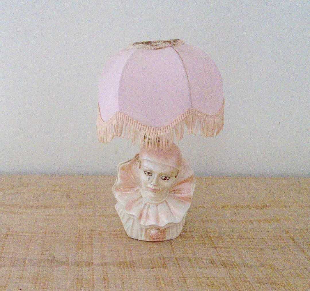 Ceramic Pierrot Lamp Lighting Decor Pierrot Gift Table/bedside/side ...