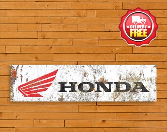Honda Motorcycle Sign - Etsy UK