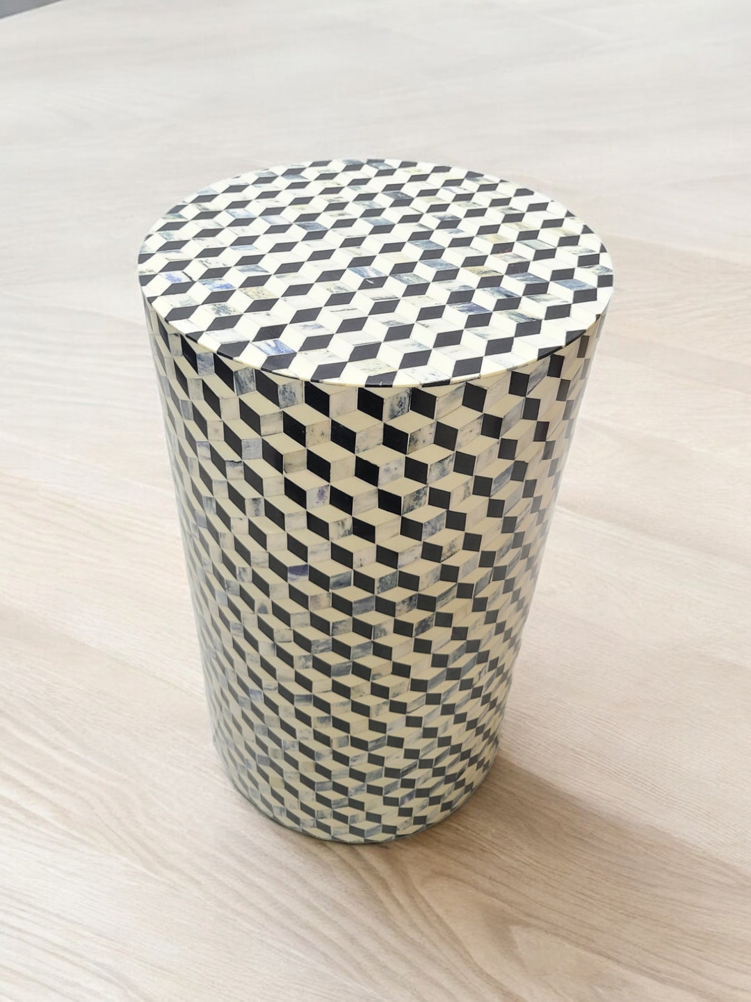 12 Inches of Bone Inlay Stool / Side for Home/office Usa Seller ,fast ...