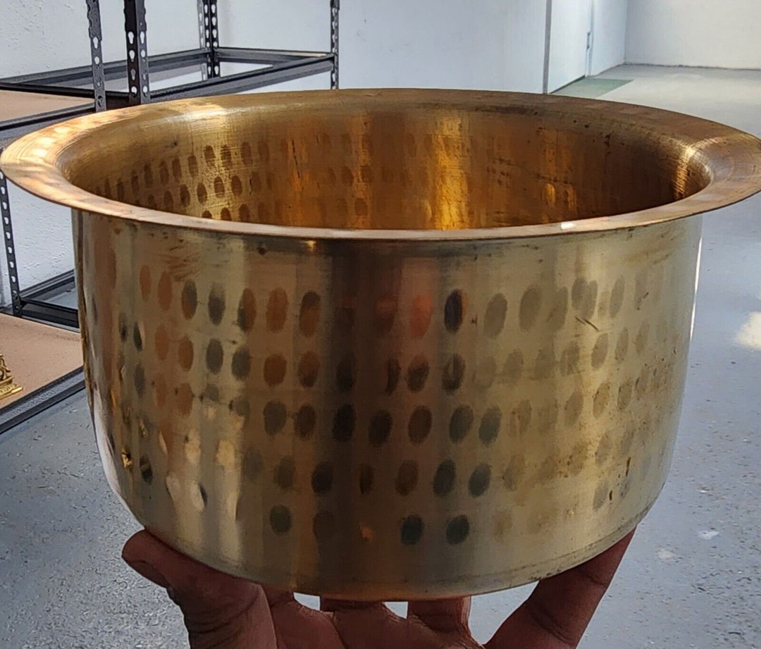 Brass 4 Inches Height Brass Pot House Warming Milk Boiling Pot Usa Fast ...