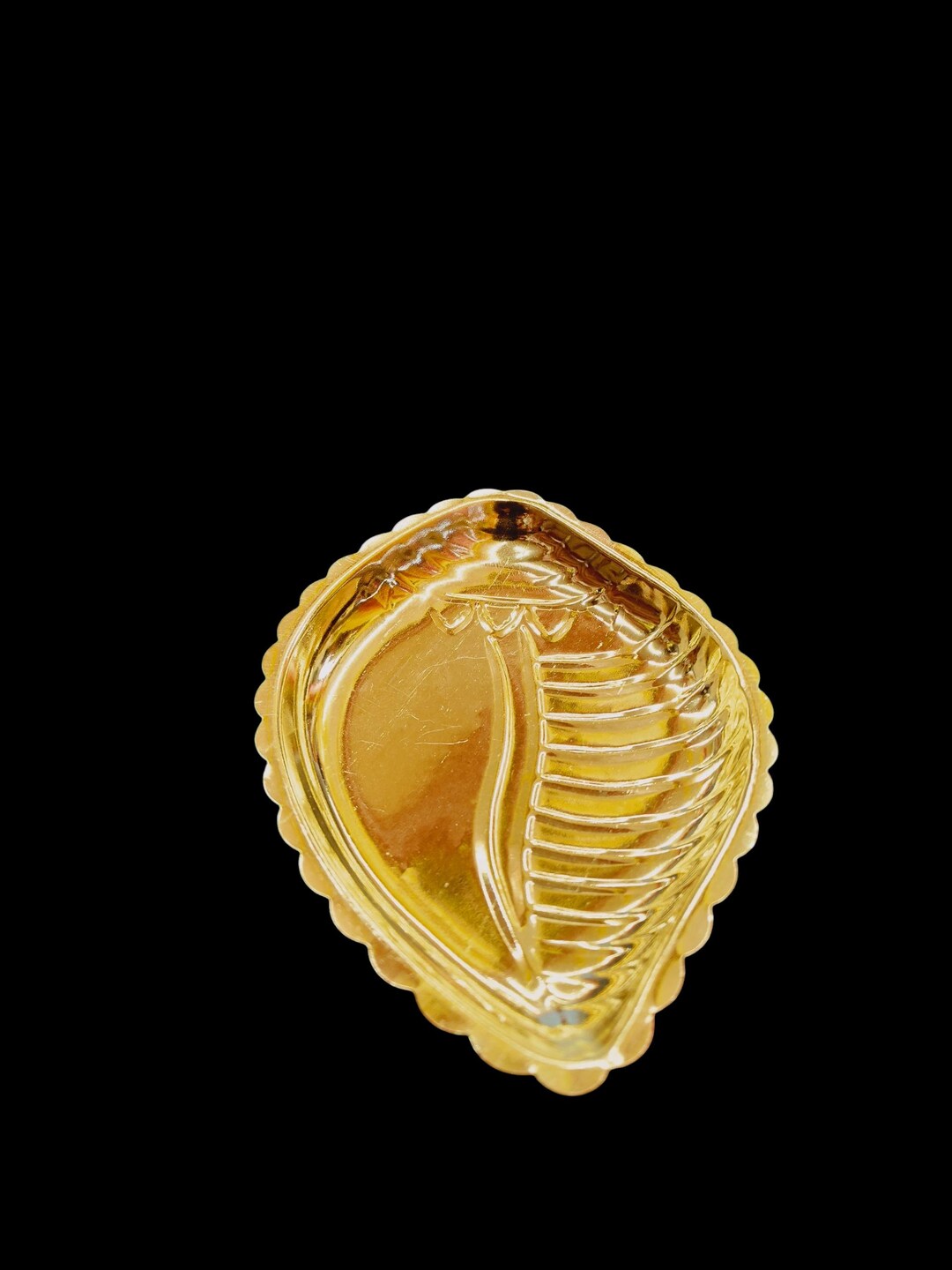 5.5 Inches Wider Shell Shaped Small Brass Plate for Pooja /temple Usa ...