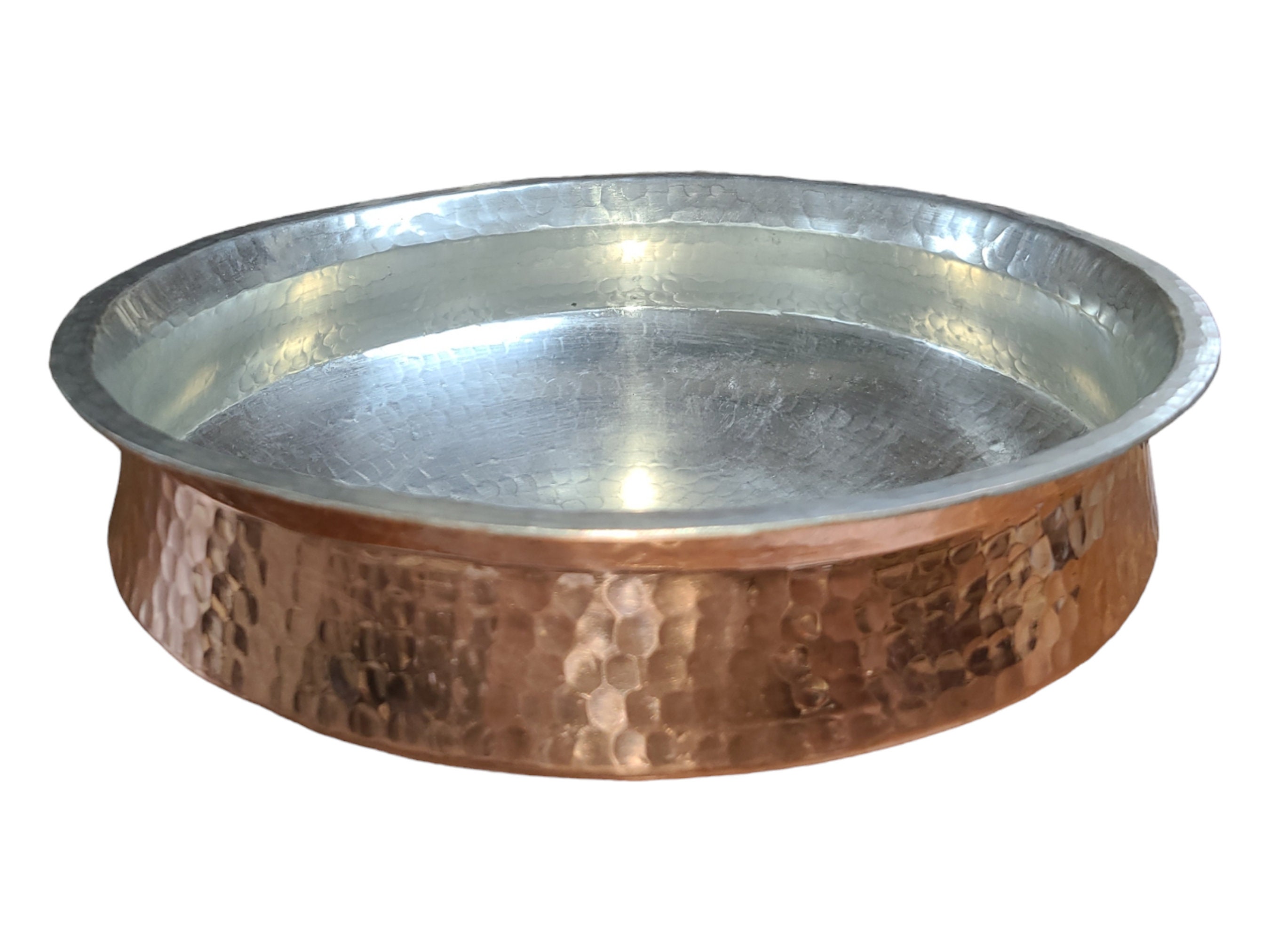 Pure Copper Hammered Lagan Handi Chaffing Dish Pan With Tin Lining Usa ...