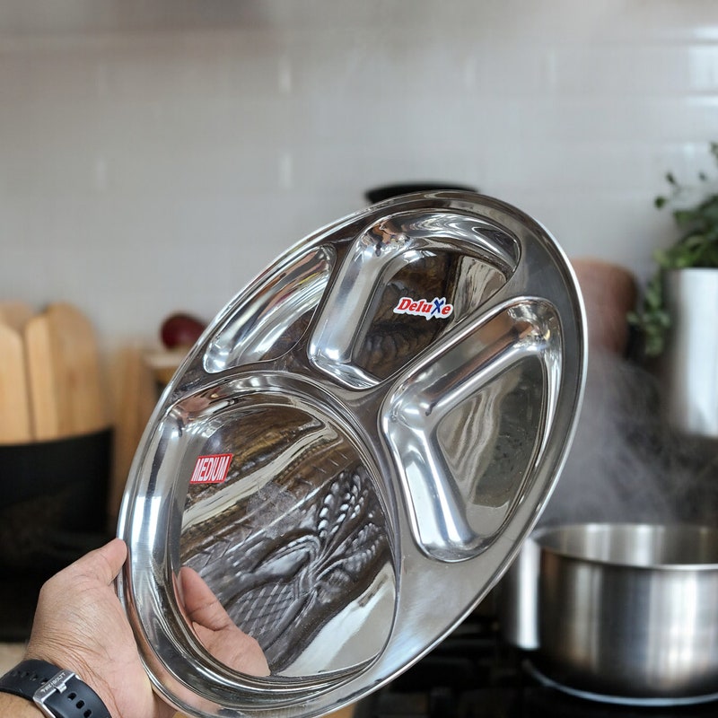 Stainless Steel Divided Plates - Etsy