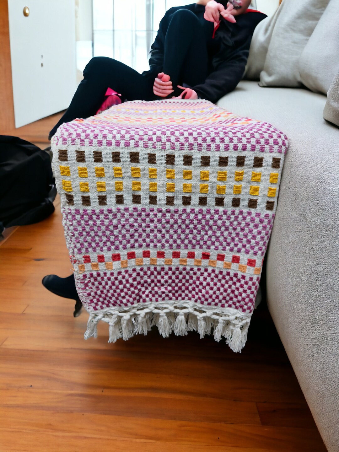 100% Cotton Sofa Thrower / Sofa Blanket , Indian Fabric , Usa Seller ...