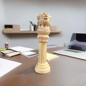 8 Inches Wooden Indian National Emblem/ Home /decoration Usa Seller ...