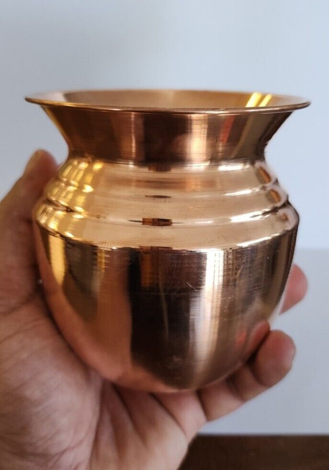 Copper Lota 4 Inches Height for Puja Purpose Usa Seller Fast Ship - Etsy