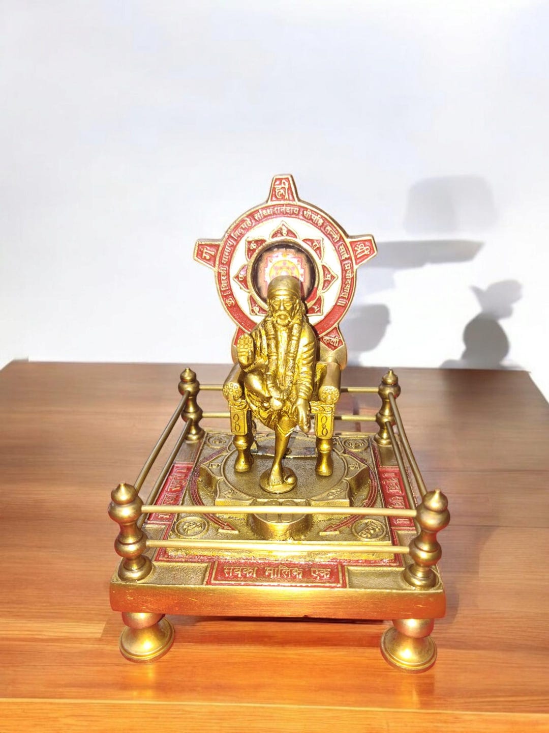 5.5 Inches Tall Sai Baba Chowki Yantra for Blessing and Positive Energy ...