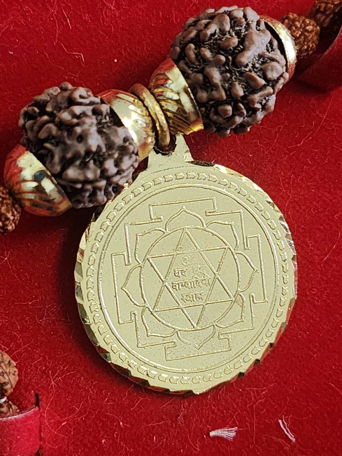 Rudraksha Mala Saraswati Maa Kavach Protection Beads Usa Seller Fast ...