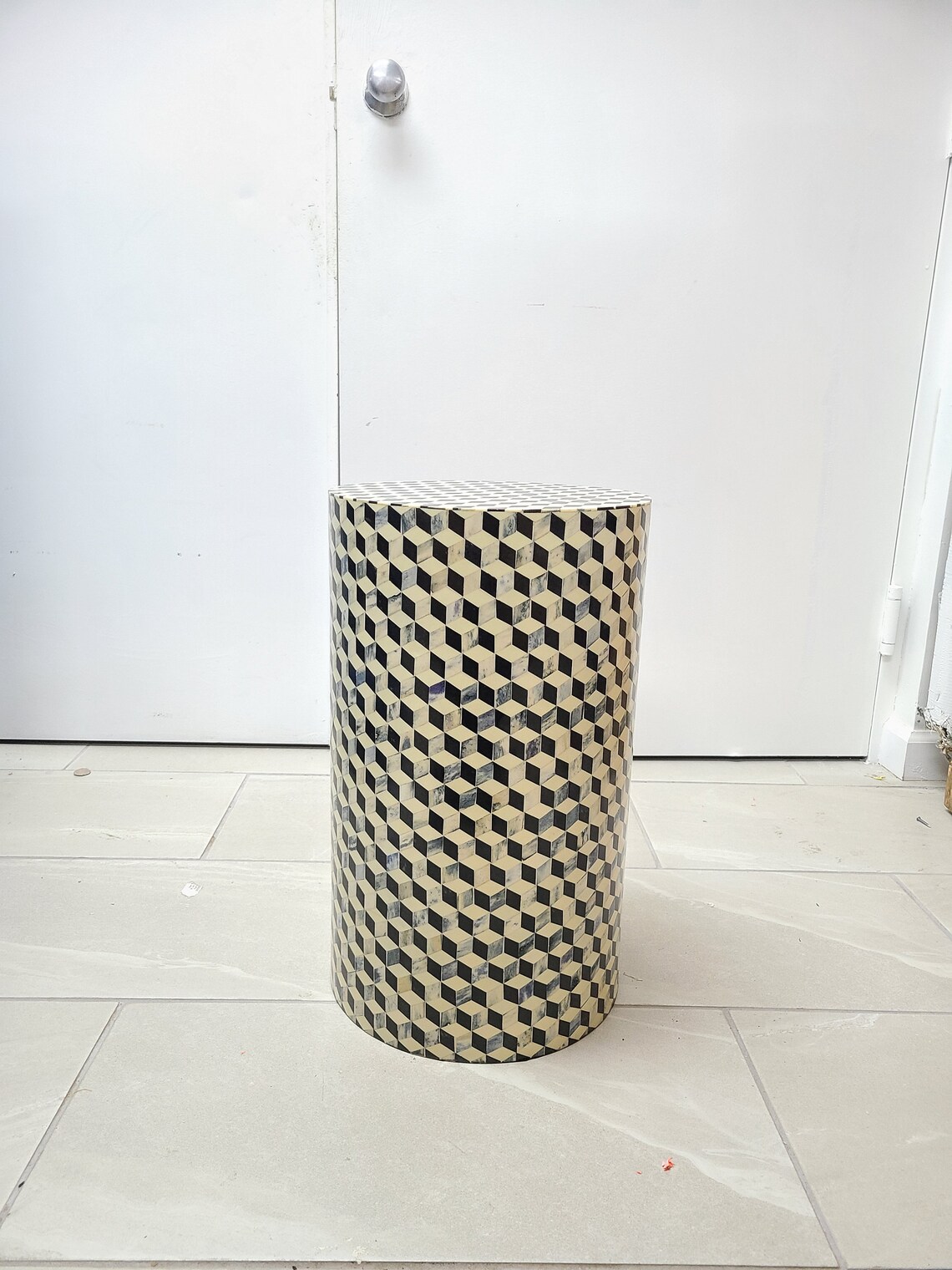 12 Inches of Bone Inlay Stool / Side for Home/office Usa Seller ,fast ...