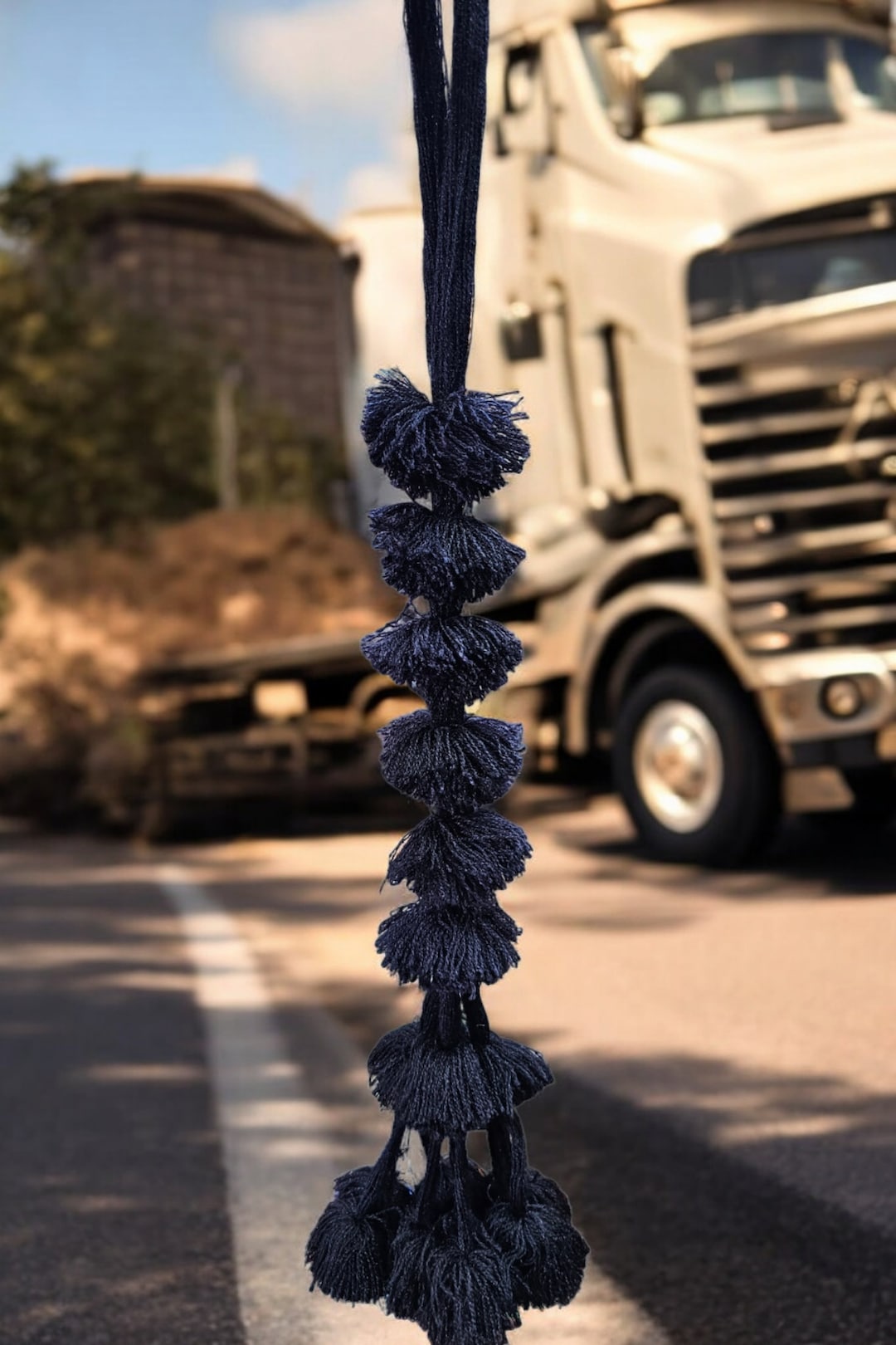 2 Feet Long Black Paranda Punjabi Truck for Car / Truck / Nazar Decorations,usa Seller Fast ...