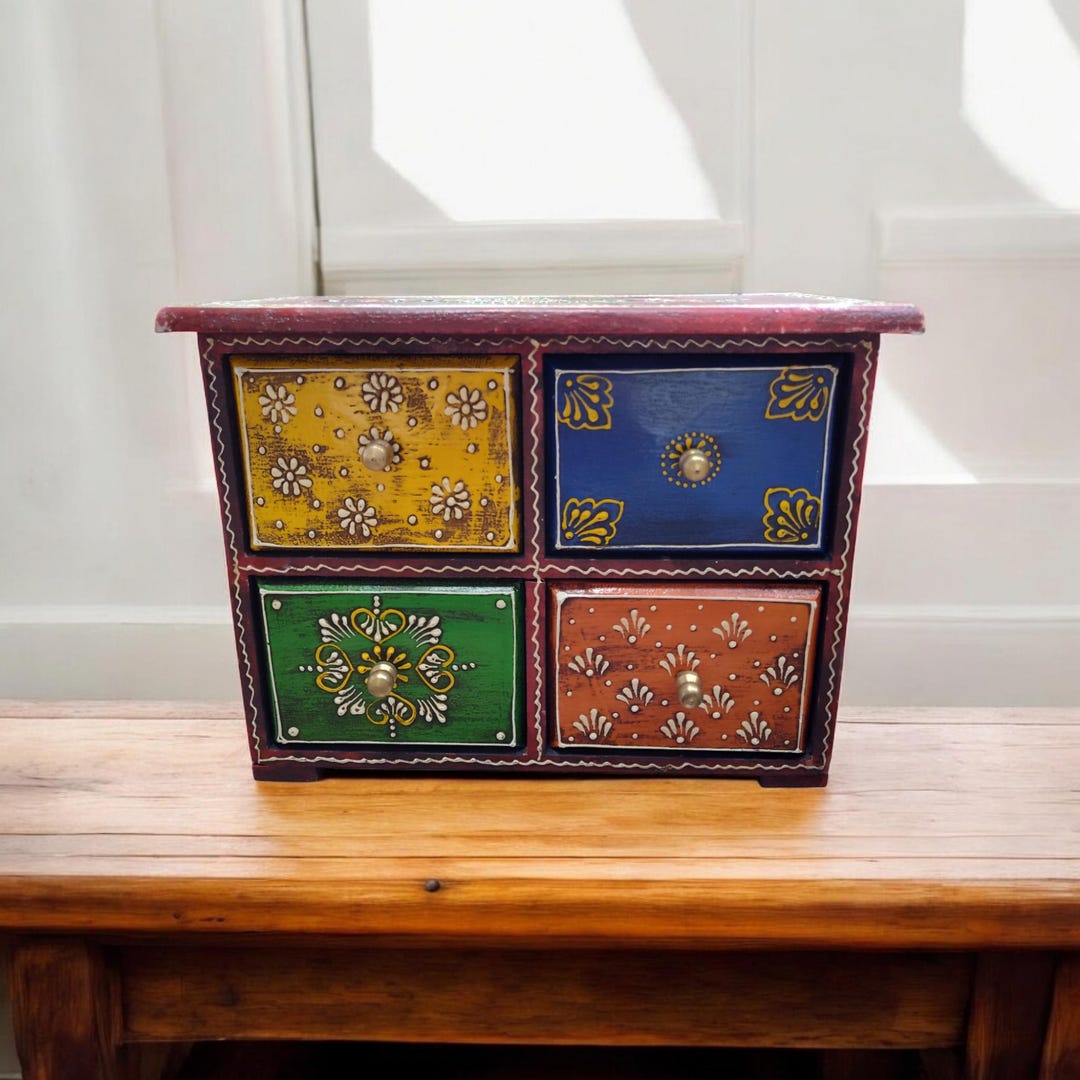 10 Inches of Wooden Rectangle Storage Box for Home , Storage Box , Home ...