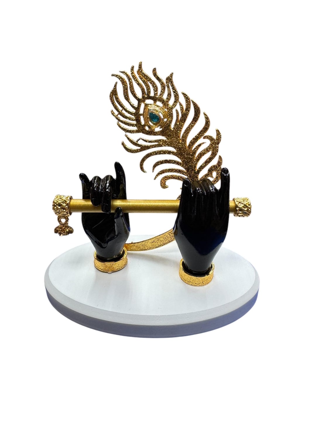 Resin/metal 4 Inches Krishna Hands With Flute Statue Gift or for Your ...