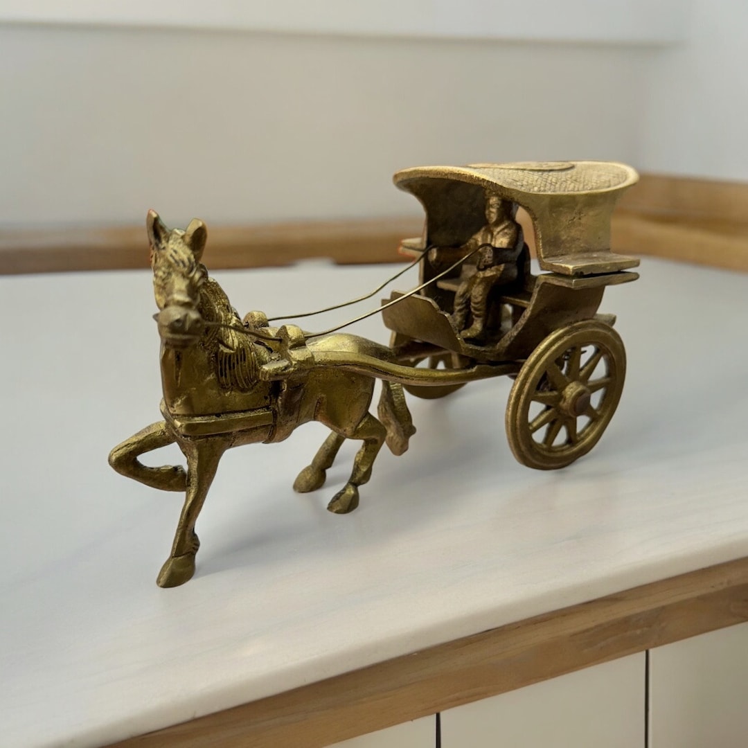 Brass Indian Village Horse Cart Home Decor Showpiece Collectibles ...