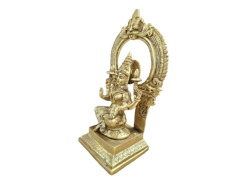 14 Inches Goddess Laxmi With Prabhavati Mata Statue for Home Entrance ...