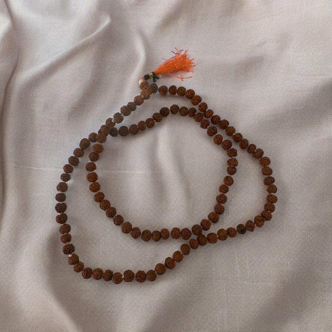 Jaap Mala Rudraksha Beads (small Beads) Mala Beads for Shiva Puja Usa ...