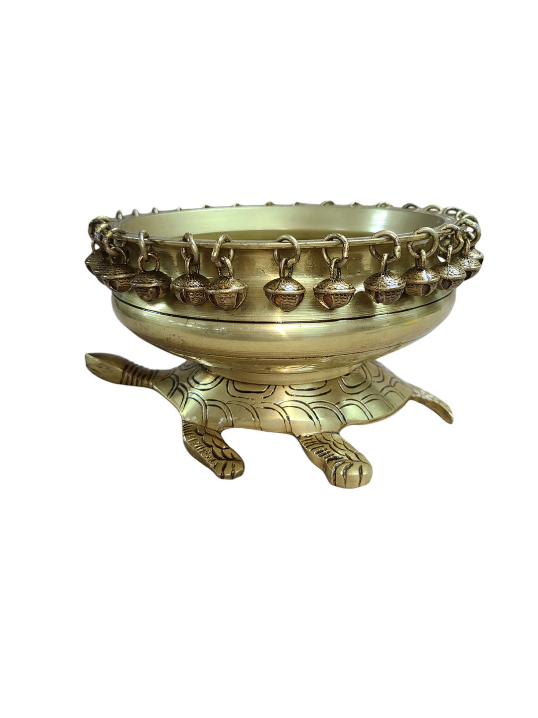 8 Inches Unique Turtle Urli Statue for Home Entrance / Temple ...