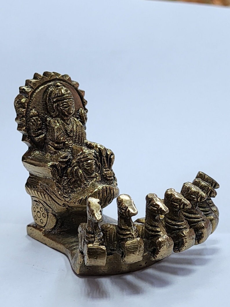 Brass 3 Inches Surya Dev Sun God Statue Hindu God Usa Seller Fast Ship ...