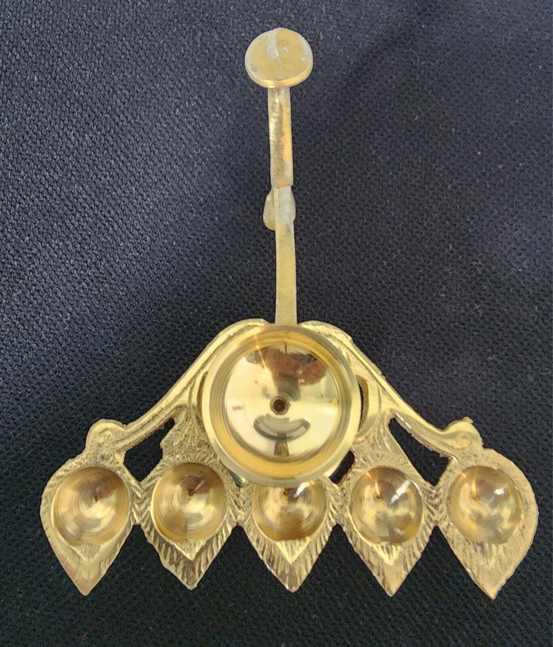 Bombay Pancharti Brass Diya Lamp Oil With Handle for Puja Usa Seller ...