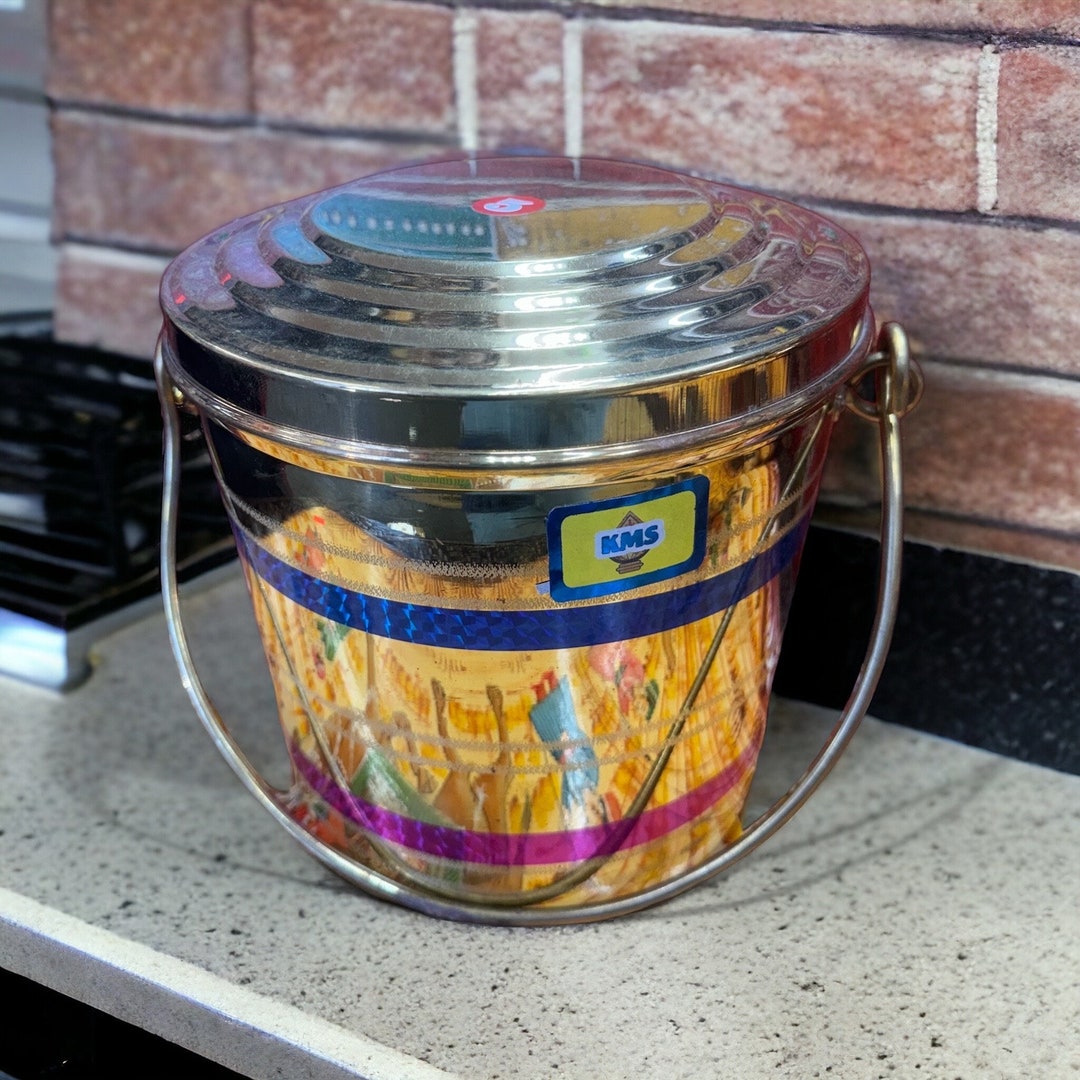 Indian Traditional Brass Beautiful Container /box/dabba With Lid for ...