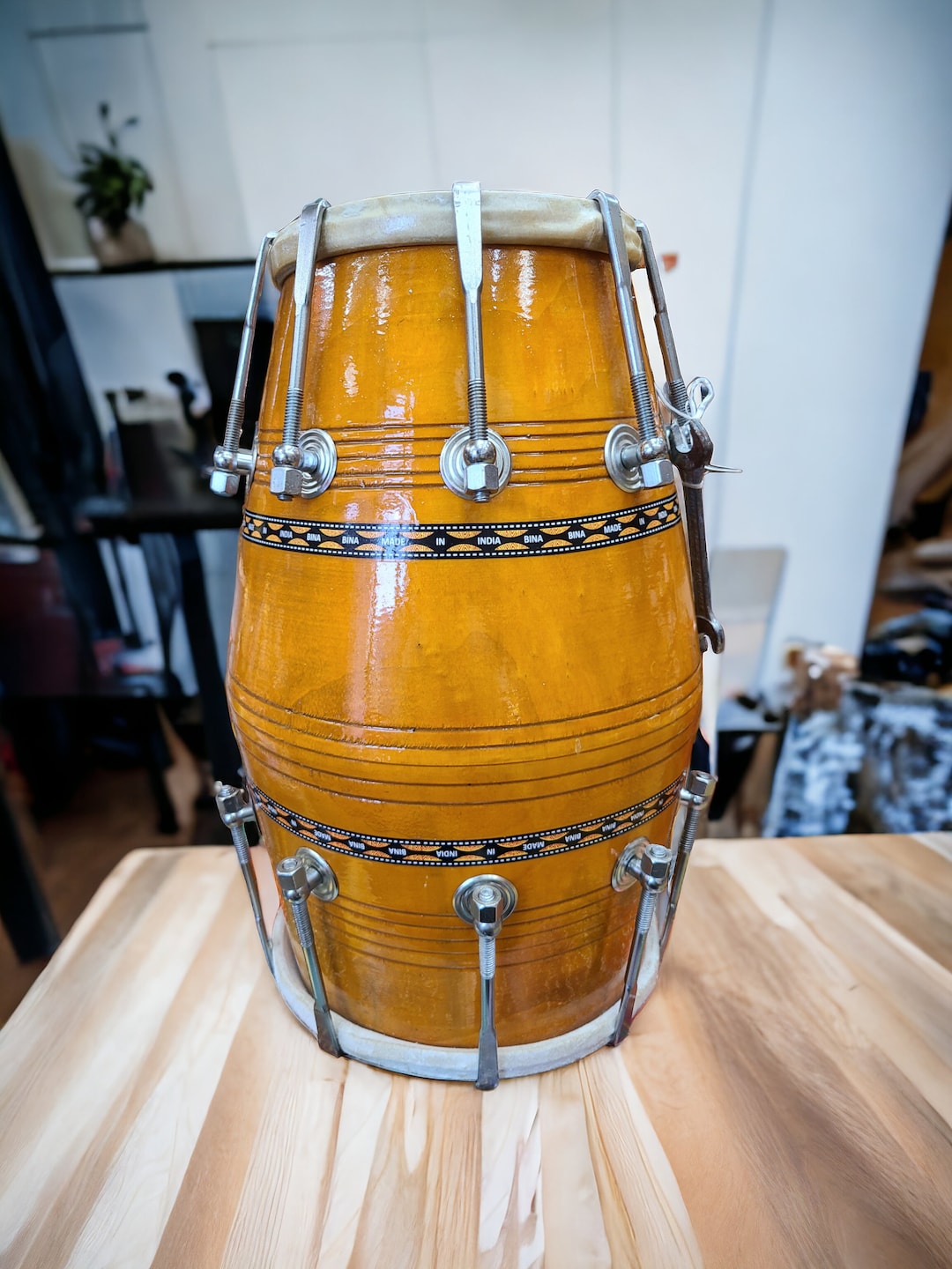 17 Inches of Dholak / Dholki Drum, Bolt Tuned, Hand Made, Nice Sound ...
