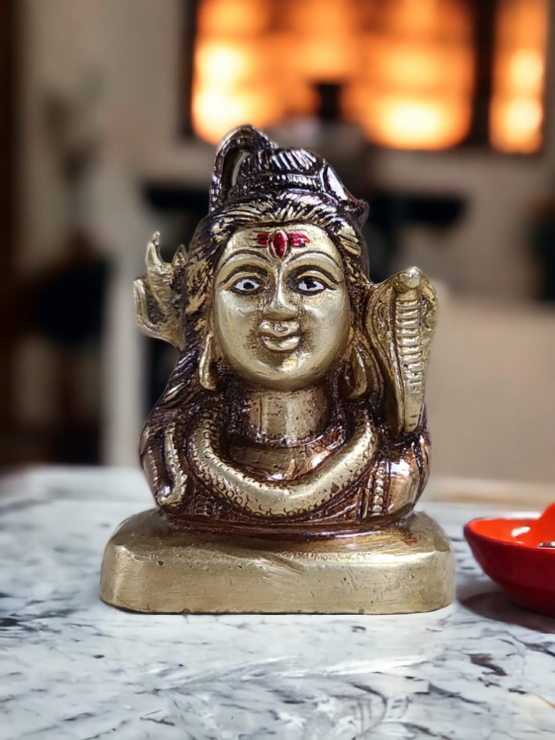 3 Inches Shiv Ji / Shiva Statue for Home Entrance / Temple / Business ...