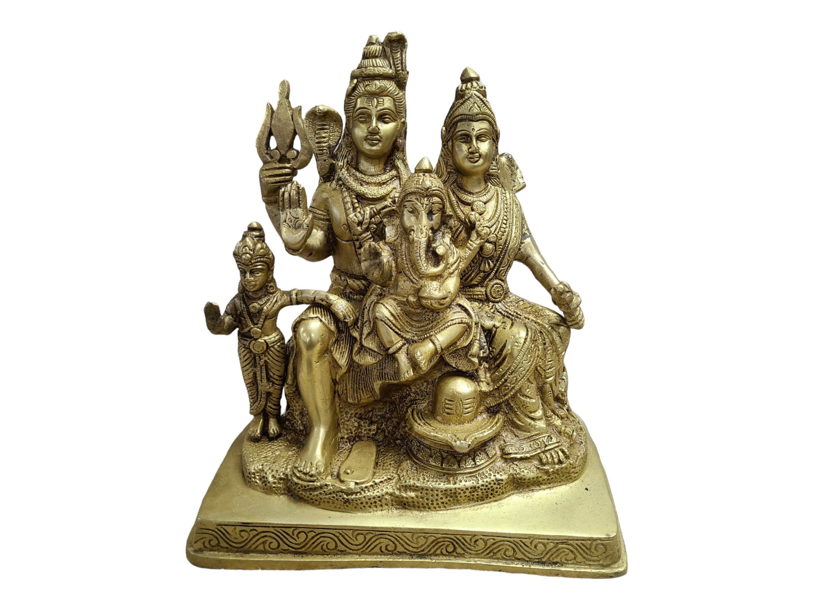 10 Inches Shiva Parivar Statue for Home Entrance / Temple / Business ...