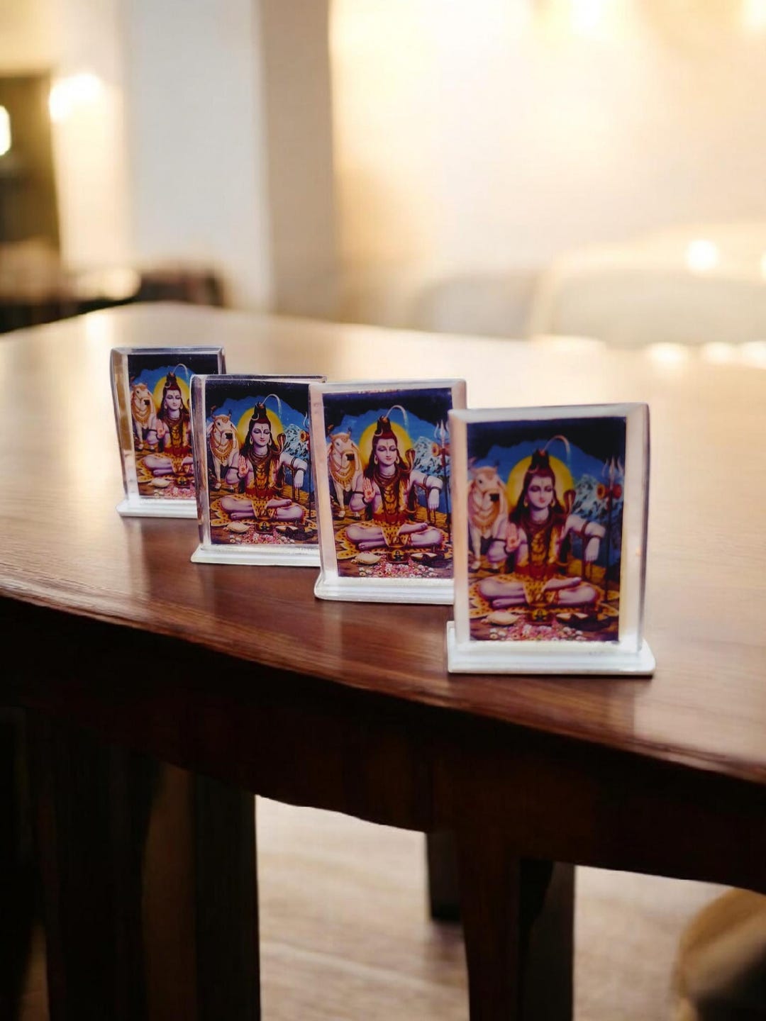 4x Mini Shiva Photo Frames Height of 2.5 Inch – Set of 4 | Hindu God ...