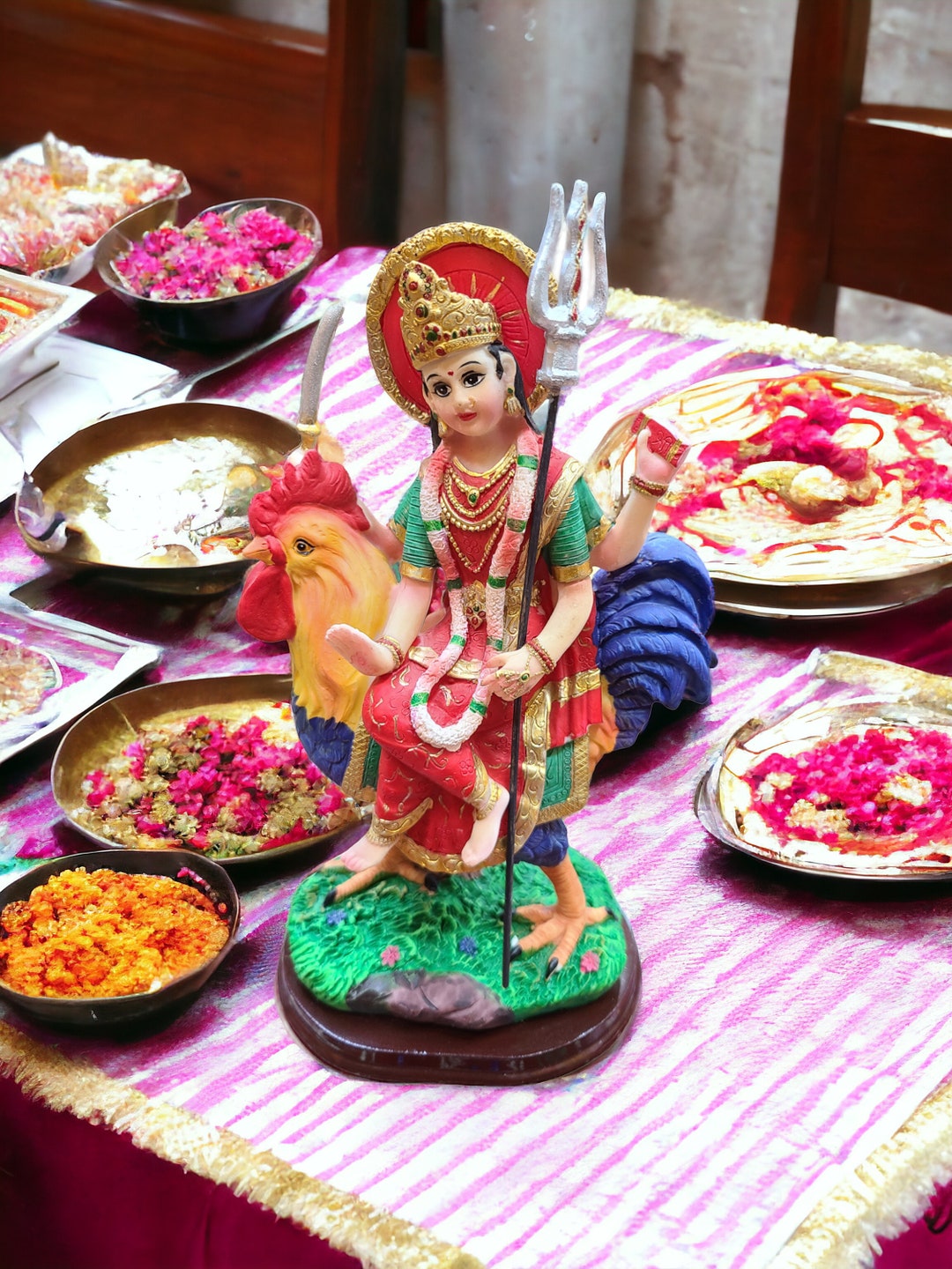 9 Inches Bahuchar Maa Sanskriti Durga Ma-hindu Goddess Durga MA Durga ...